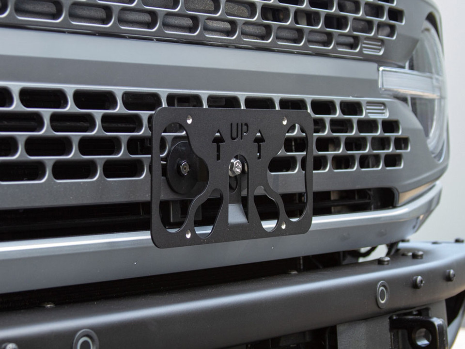 The Platypus License Plate Mount for Ford Bronco 6th gen 2021 to 2025