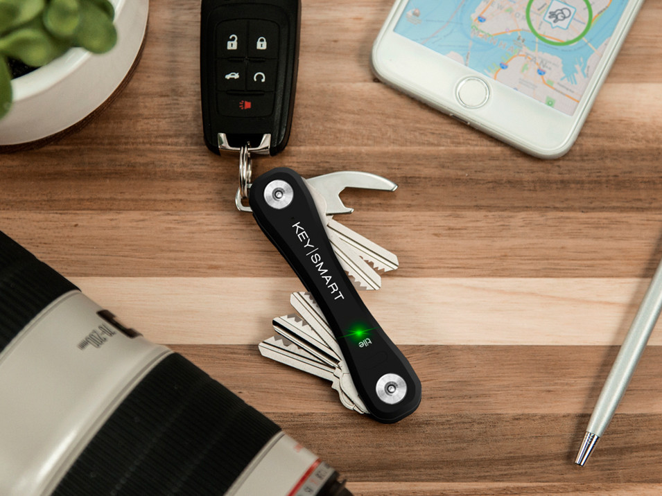KeySmart Pro with Tile for All Vehicles Slate