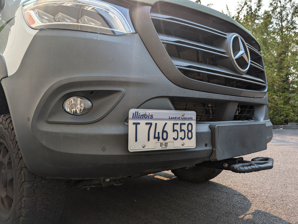 The Platypus License Plate Mount for Mercedes-Benz Sprinter 2nd gen ...