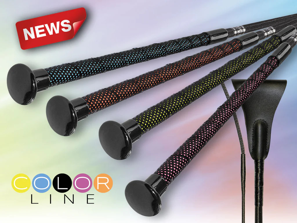 Fleck Dressage Colorline Whip - Equestrian Fashion Asia Pte Ltd