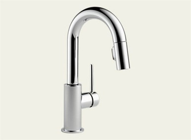 Delta 9959-DST Delta Trinsic: Single Handle Pull-Down Bar / Prep Faucet