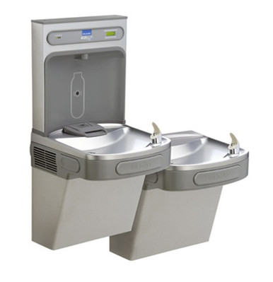 Elkay LZSTL8WSLK - EZH2O™ Bi-Level Bottle Filling and Drinking Fountain ...