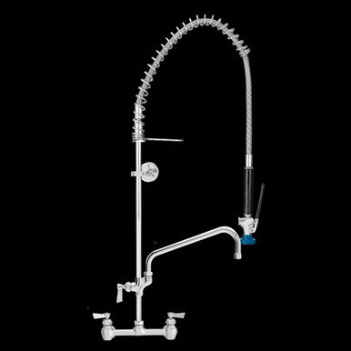 Fisher 52922 Stainless Steel Wall Mount Pre-Rinse Unit with Add-On Faucet