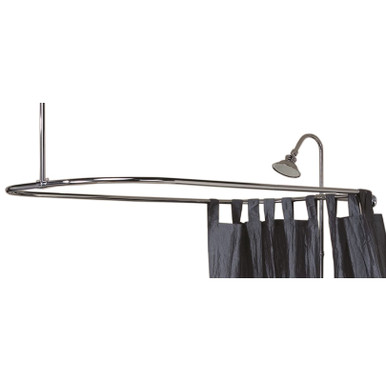 Cheviot 3150/57-BN Rectangular Shower Curtain Frame, Brushed Nickel