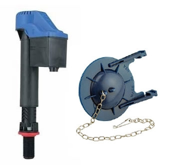 Toto Style TSU99A.X Fill Valve & THU140S Flapper Combo Kit