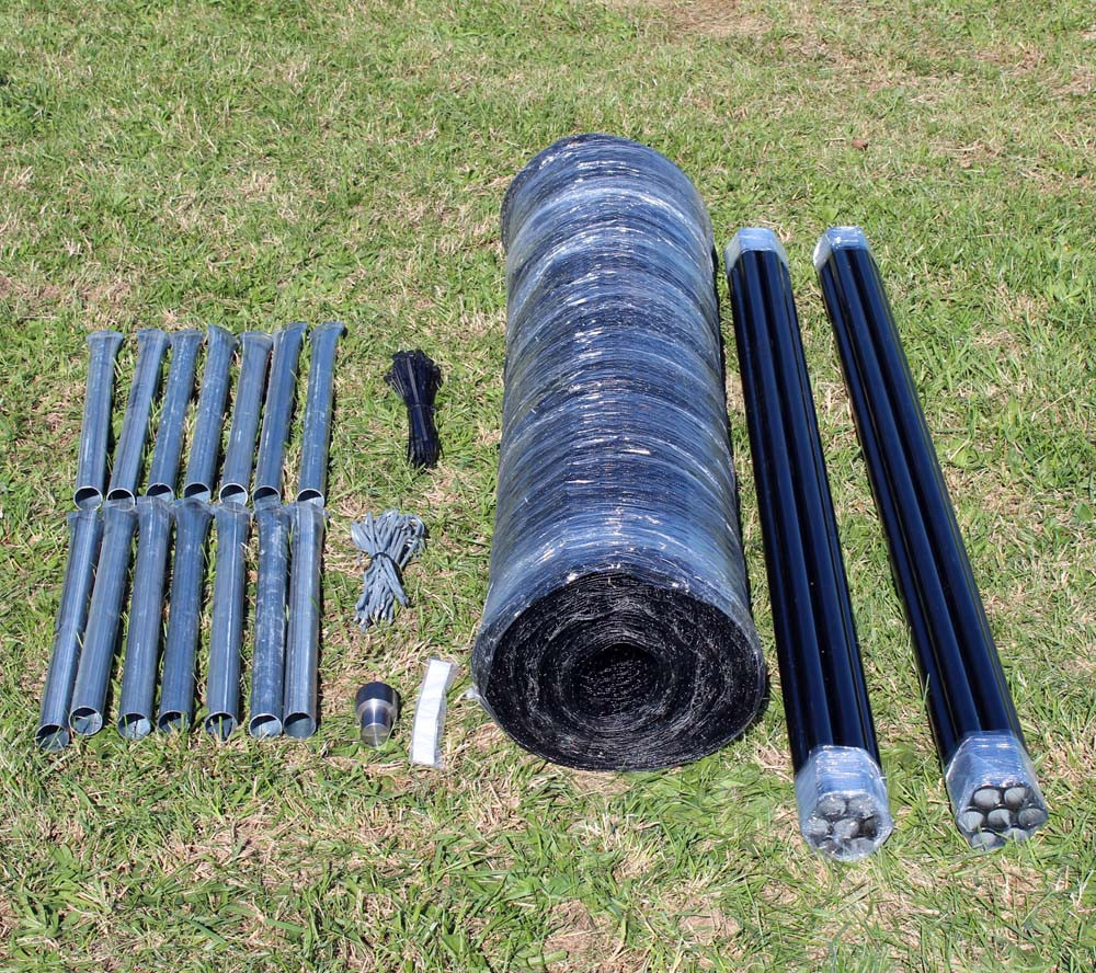 6' High Steel Hex Web Fence Kit