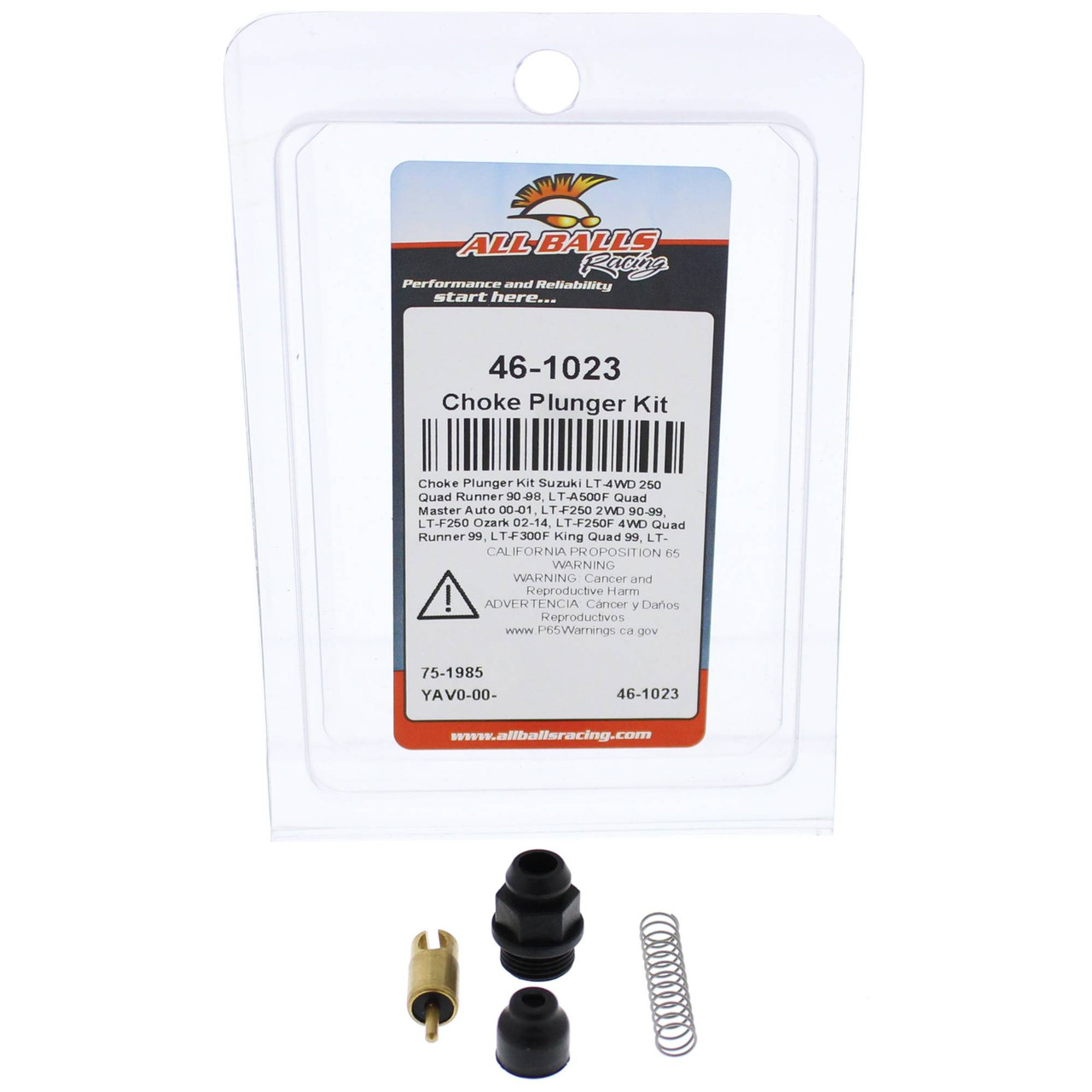 All Balls Choke Plunger Kit (46-1023) - Suzuki LT-4WD 250 Quad Runner ...