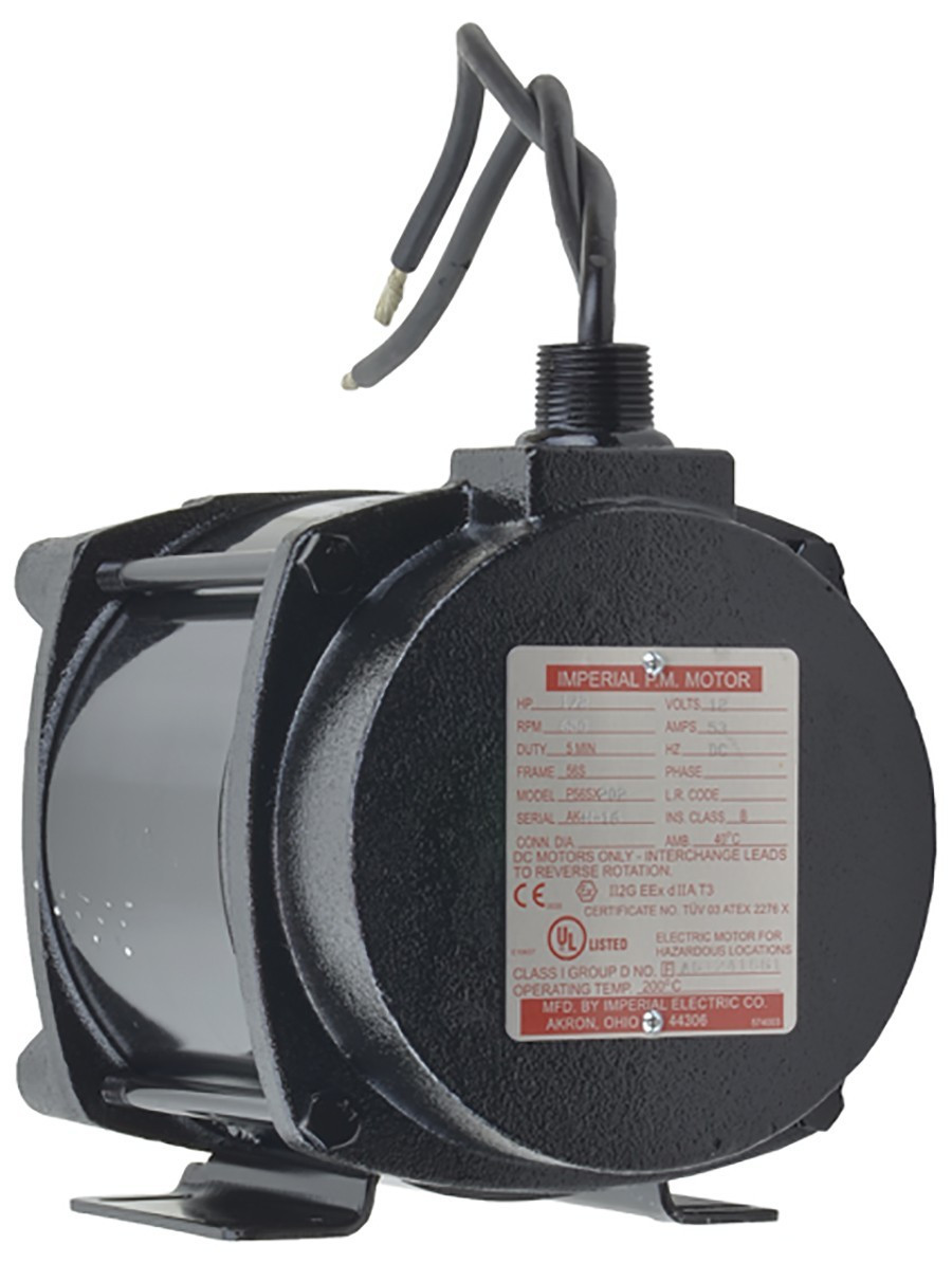 P56SX202 12V 1/2HP DC Reel Motor for Hannay Reels Various Rotation | DBE
