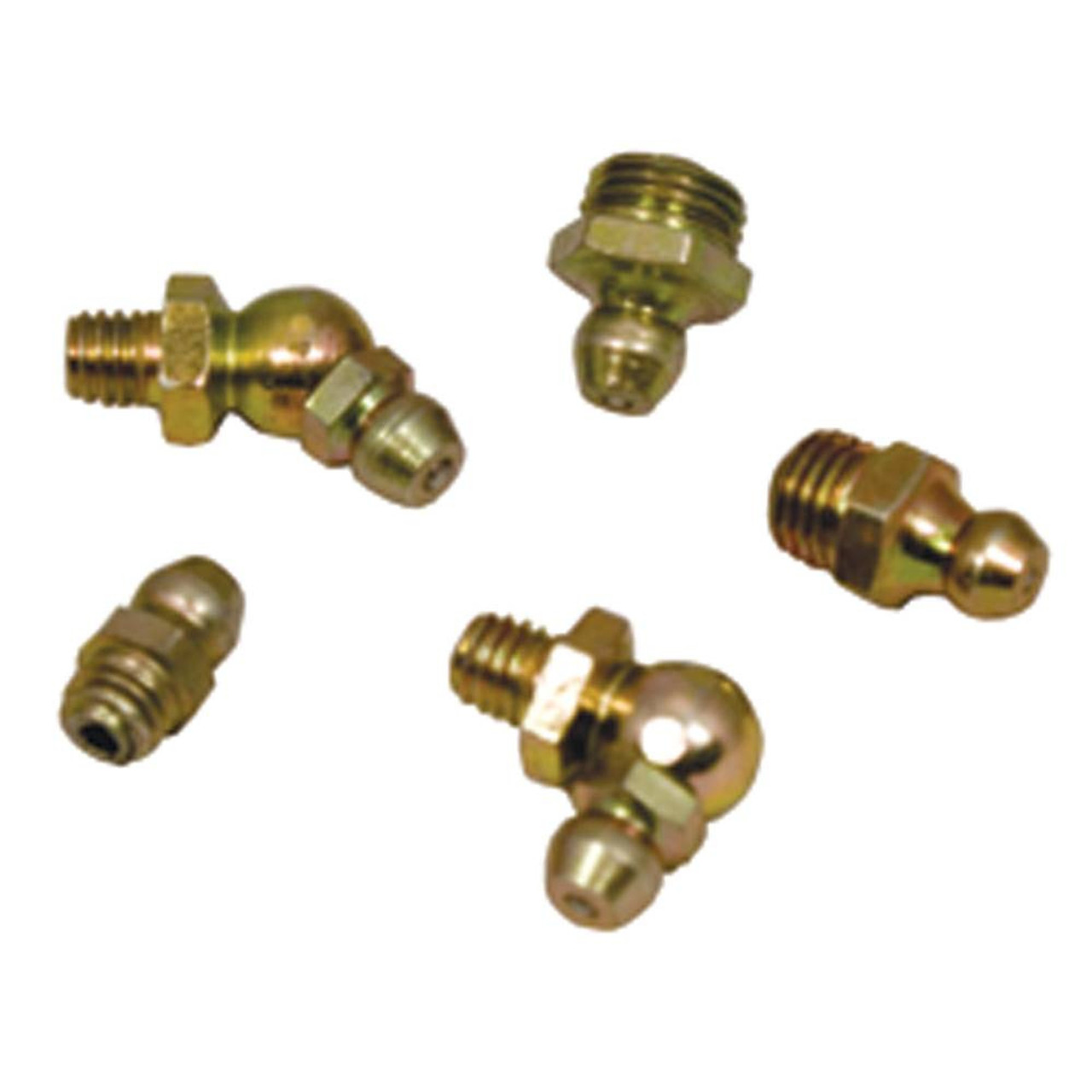 Metric Grease Fitting Kit 100 pieces Includes, 20 of M10 x 1 Straight ...