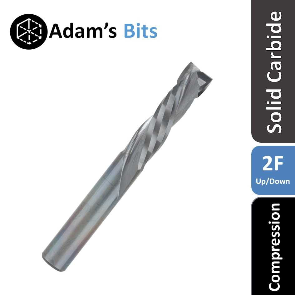 2 Flute COMPRESSION UP DOWN Carbide End Mill
