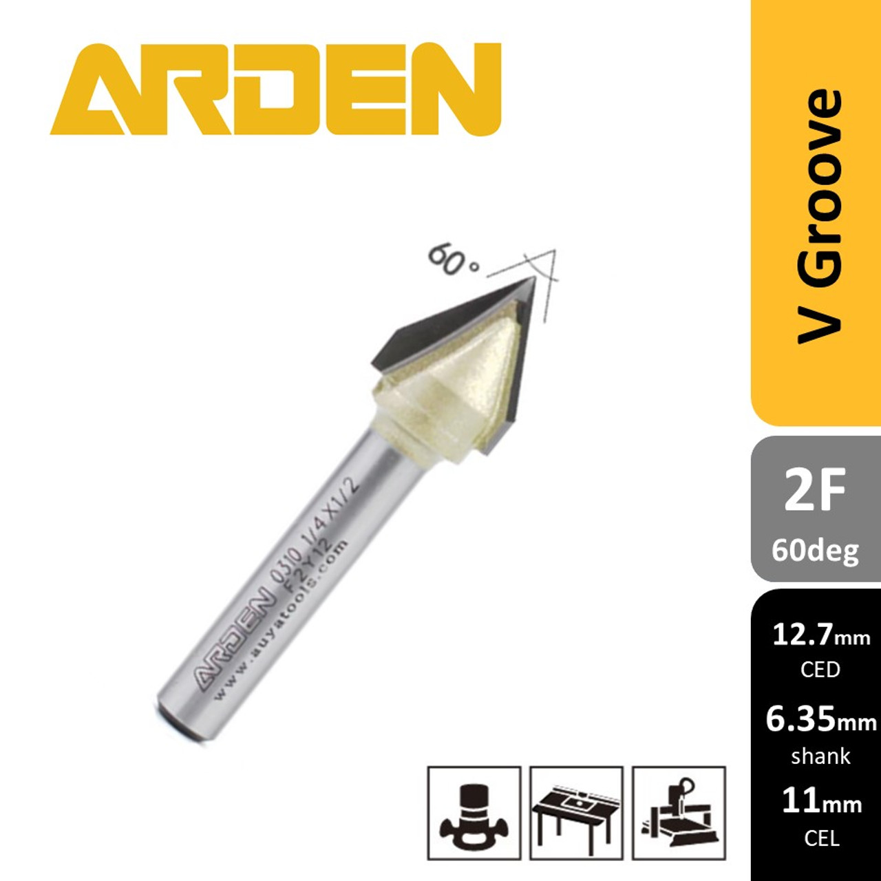 120 degree v groove router bit store