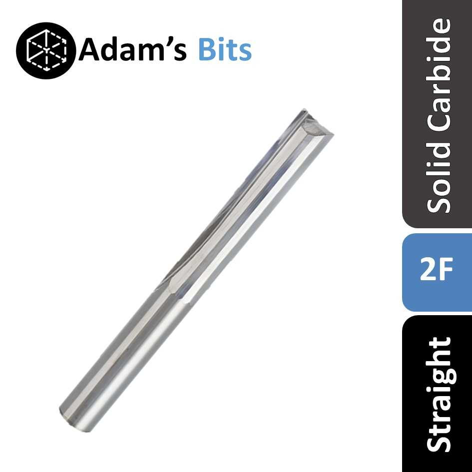 2 Flute STRAIGHT cutter carbide CNC router bit