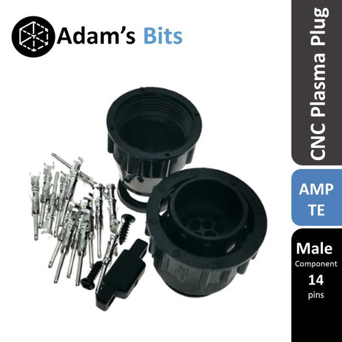 14Pin AMP/TE UNIMIG Plasma Machine Plug to suit CNC Port RAZOR CUT 45/ ...