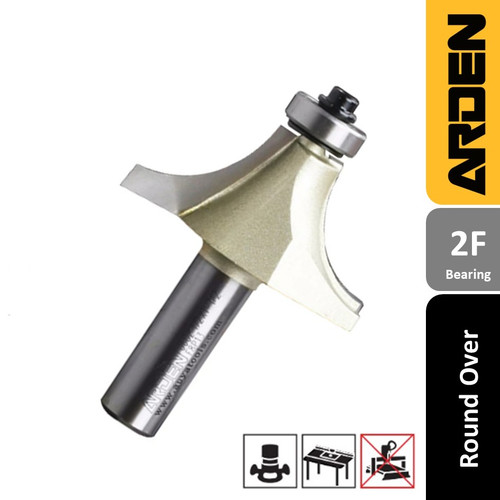 HERO Tools Round Over Router Bit with Bearing