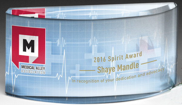 Curved Crystal Plaque | Cuztomized Crystal Awards | Hillary's Gifts