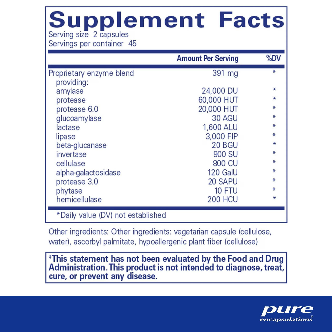 Digestive Enzymes Ultra | Pure Encapsulations