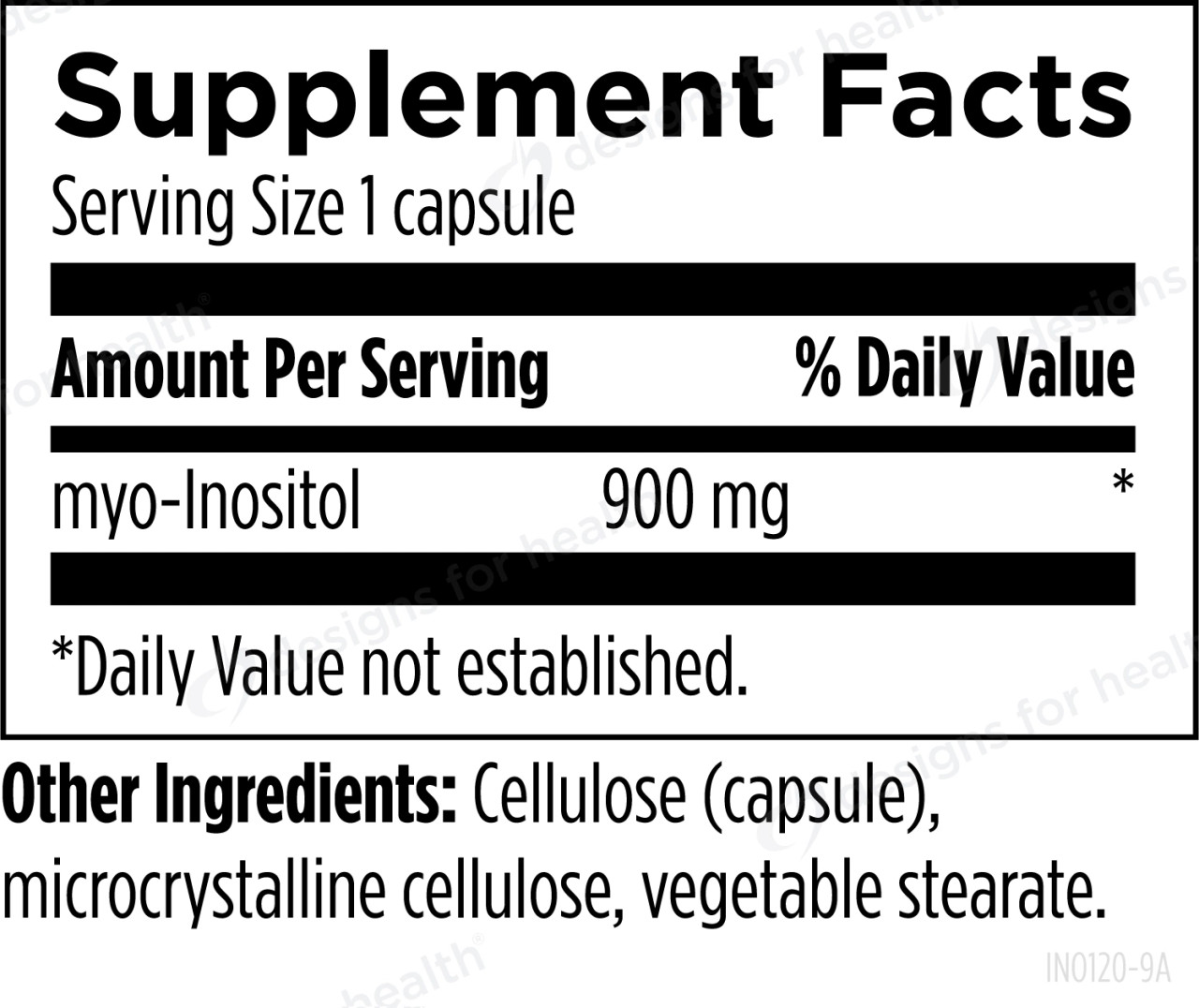 Inositol 900mg 120c | Designs for Health
