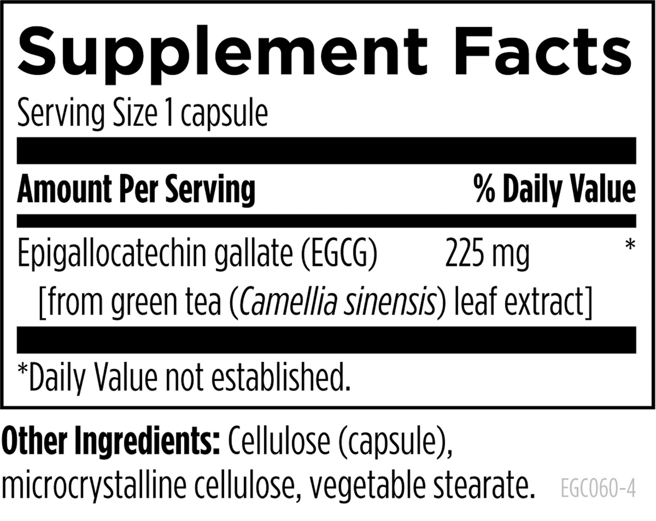 EGCg 60c | Designs for Health