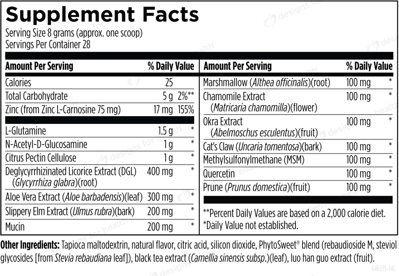 GI Revive Powder 225g by Designs for Health