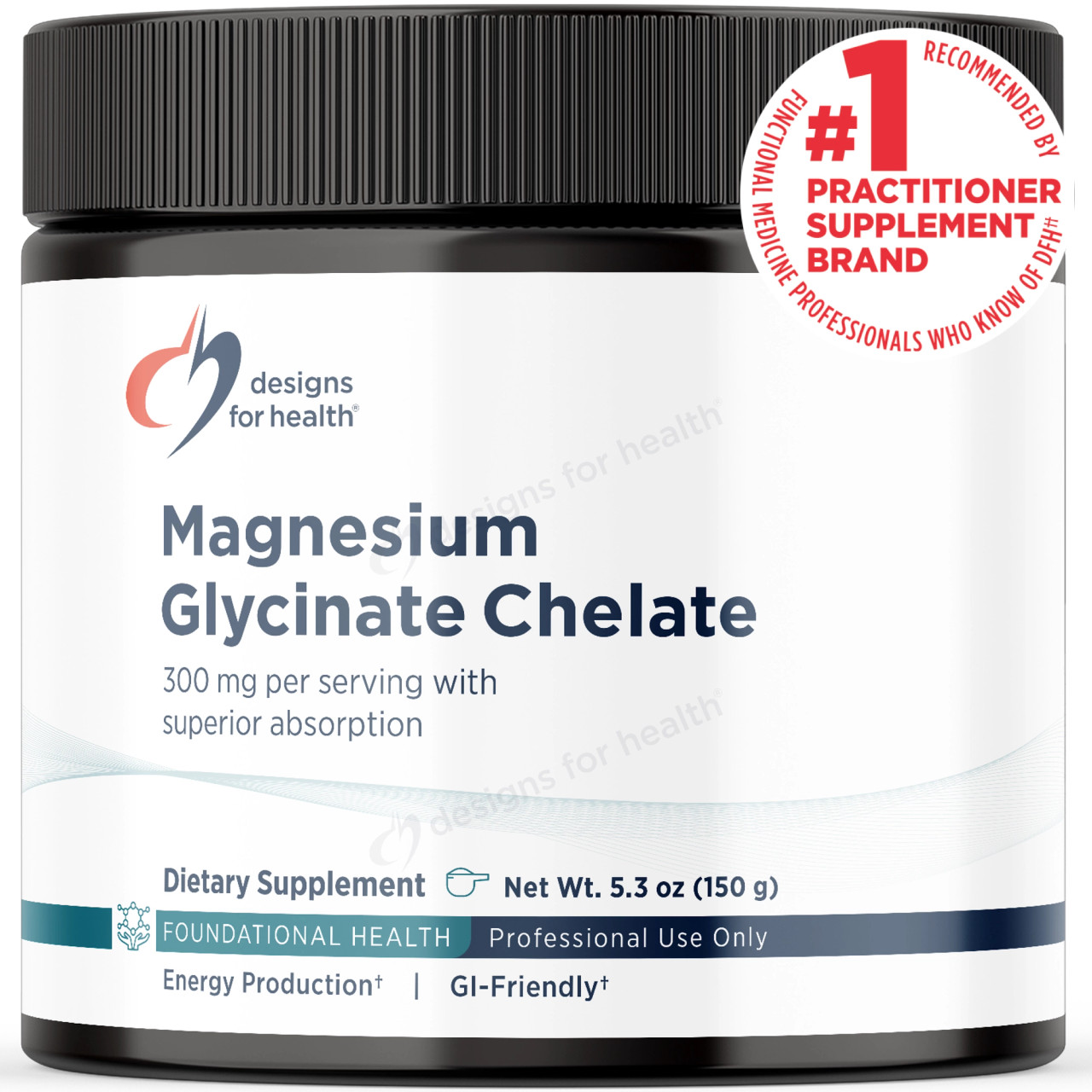Magnesium Glycinate Powder 150g by Designs for Health