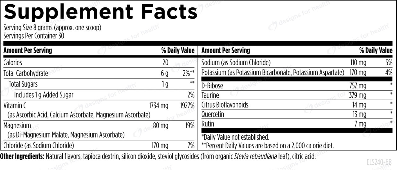 Electrolyte Synergy 240g | Designs for Health