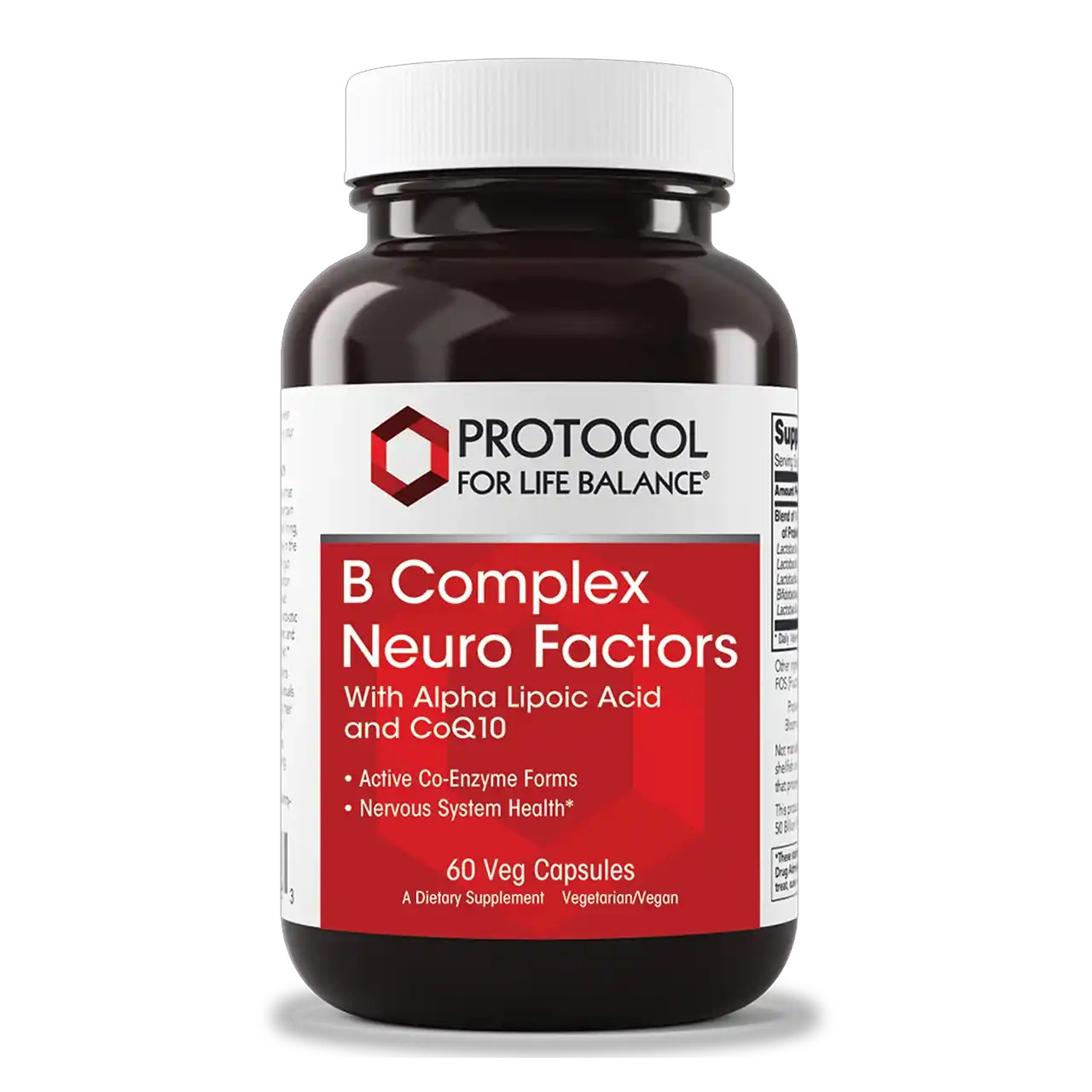 B Complex Neuro Factors 60c by Protocol for Life