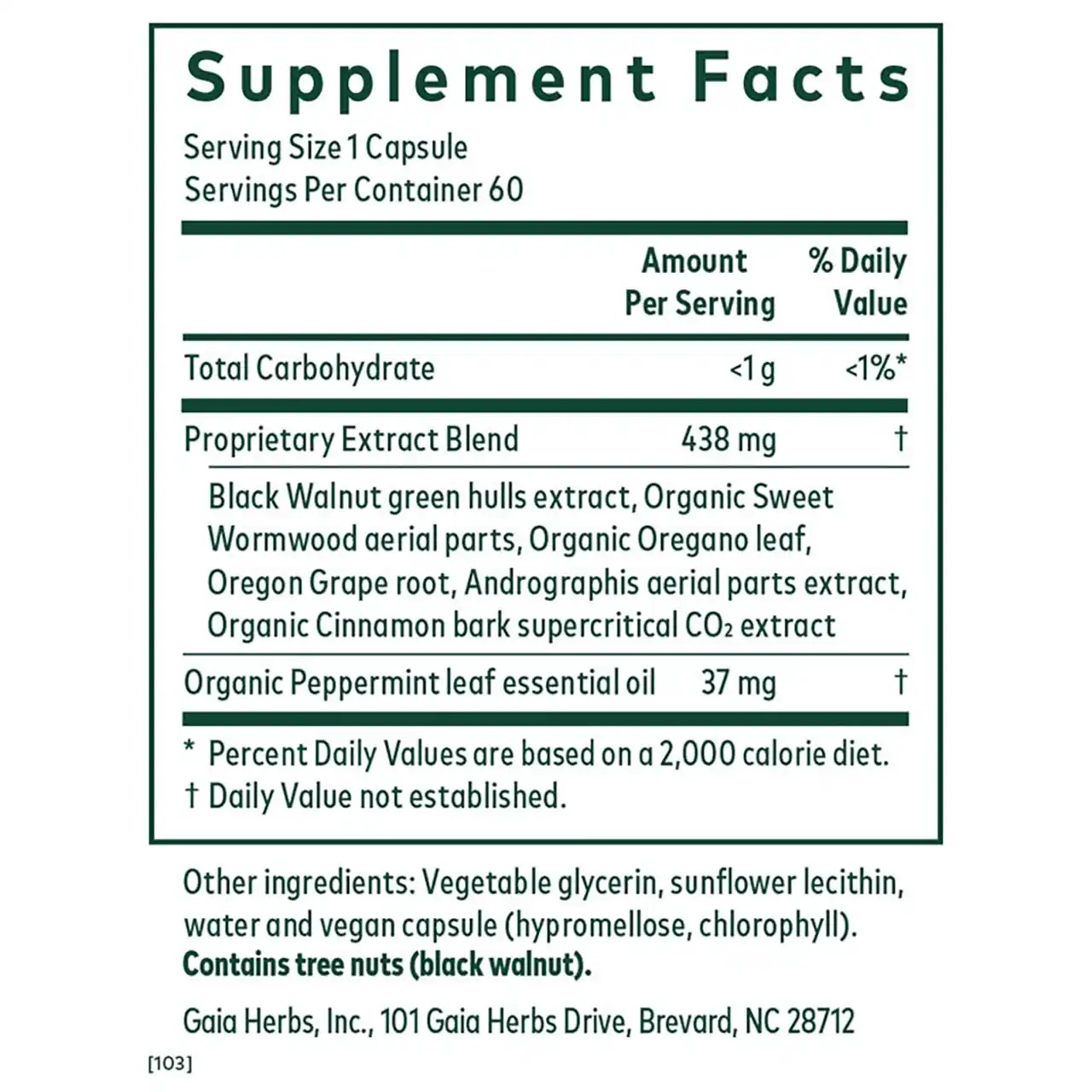 Microbiome Cleanse 60c by Gaia PRO