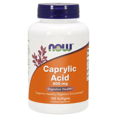 Caprylic Acid 600mg 100sg by Now