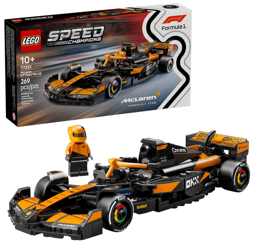 Lego Speed Champions McLaren MCL38 Formula 1 Race Car - Wonderland ...