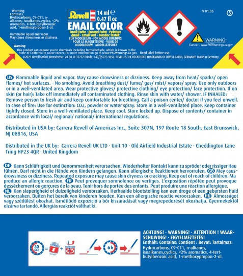 Revell 14ml 25 Enamel Matt Luminous Orange Paint - Wonderland Models ...