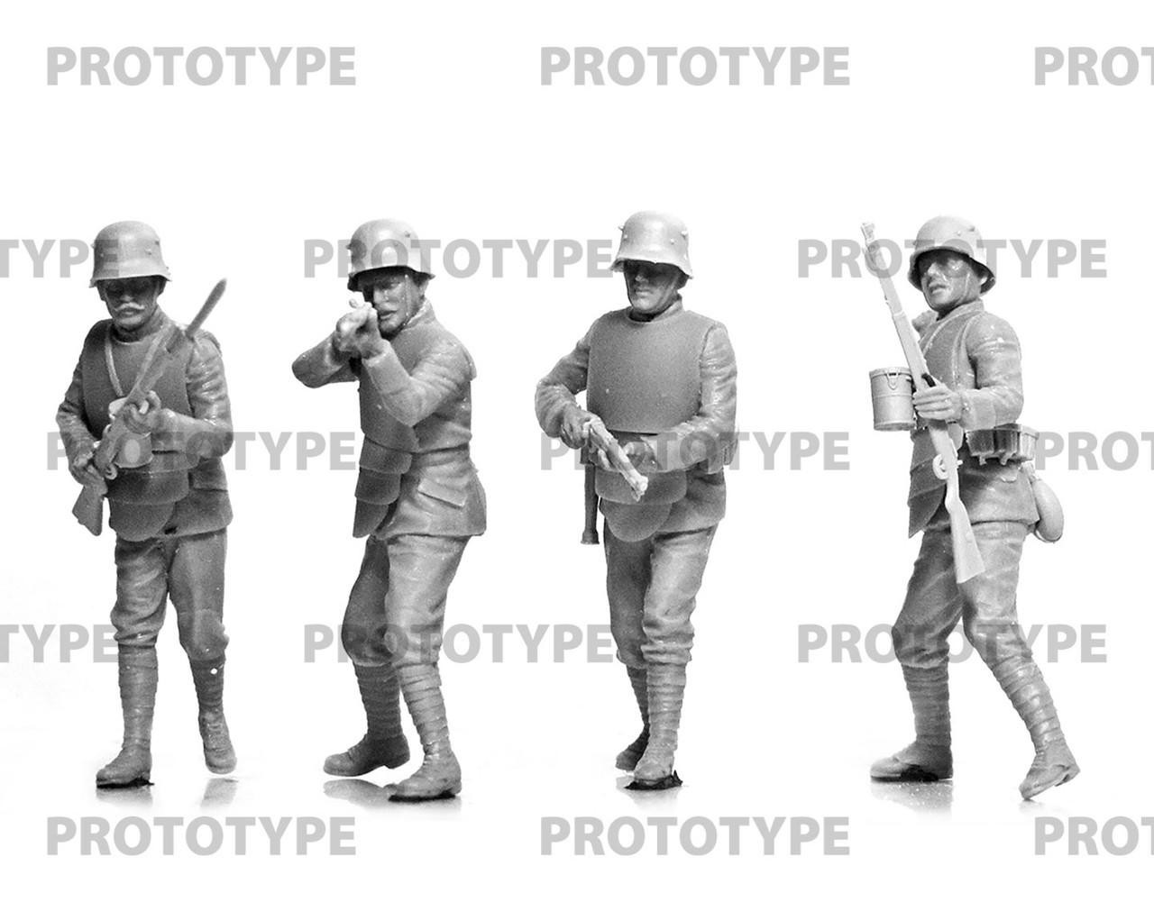 ICM 1/35 WWI German Infantry in Armour Model Figures - Wonderland ...