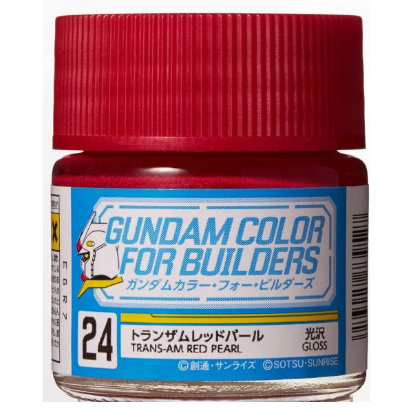 Mr Hobby Mr Colour Gundam 10ml 24 Trans-Am Red Pearl Gloss Acrylic ...