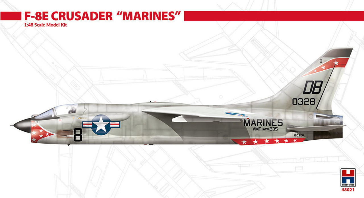 Hobby 2000 1 48 Vought F 8e Crusader Marines Model Kit Wonderland