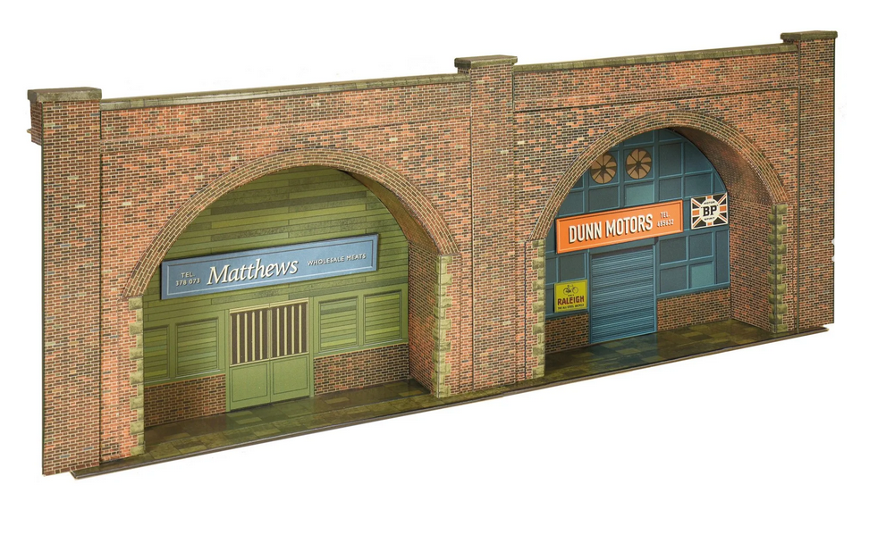 Superquick 1/76 Low Relief Embankment Arches (Red Brick) Card Building ...
