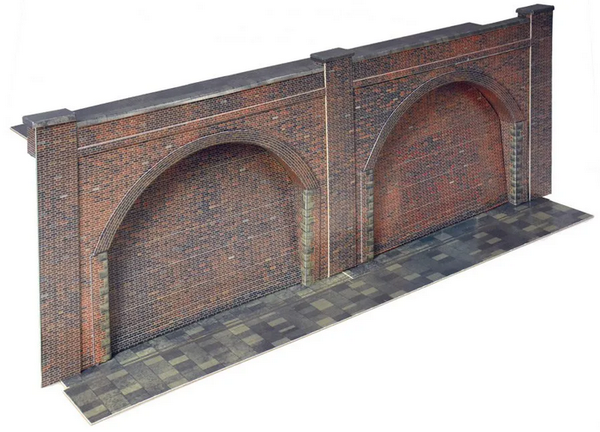 Superquick 1/76 Low Relief Embankment Arches (Red Brick) Card Building ...