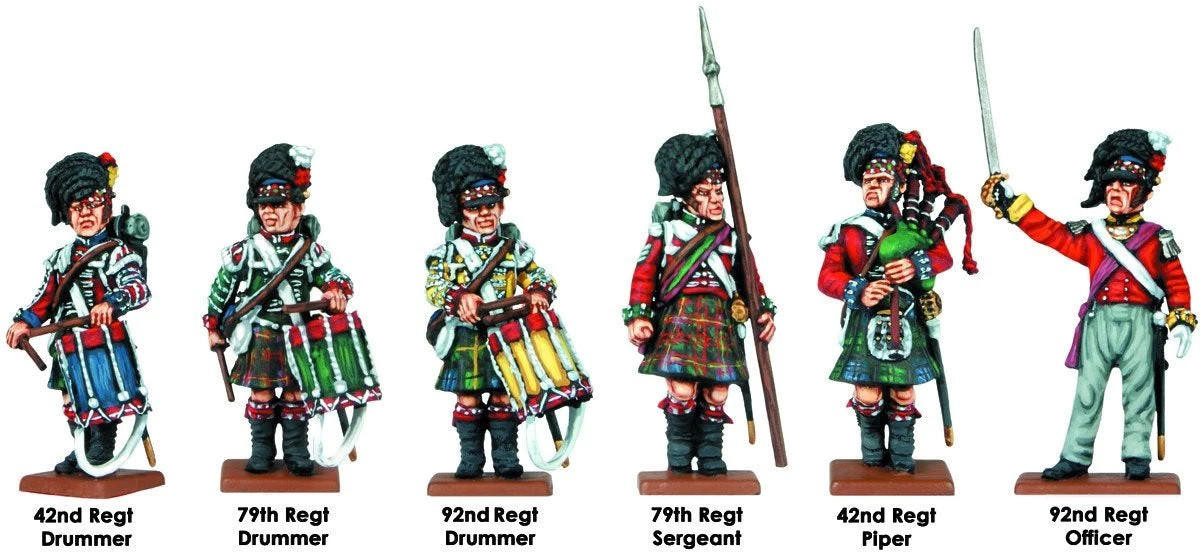 Victrix 28mm British Napoleonic Highlander Centre Companies ...