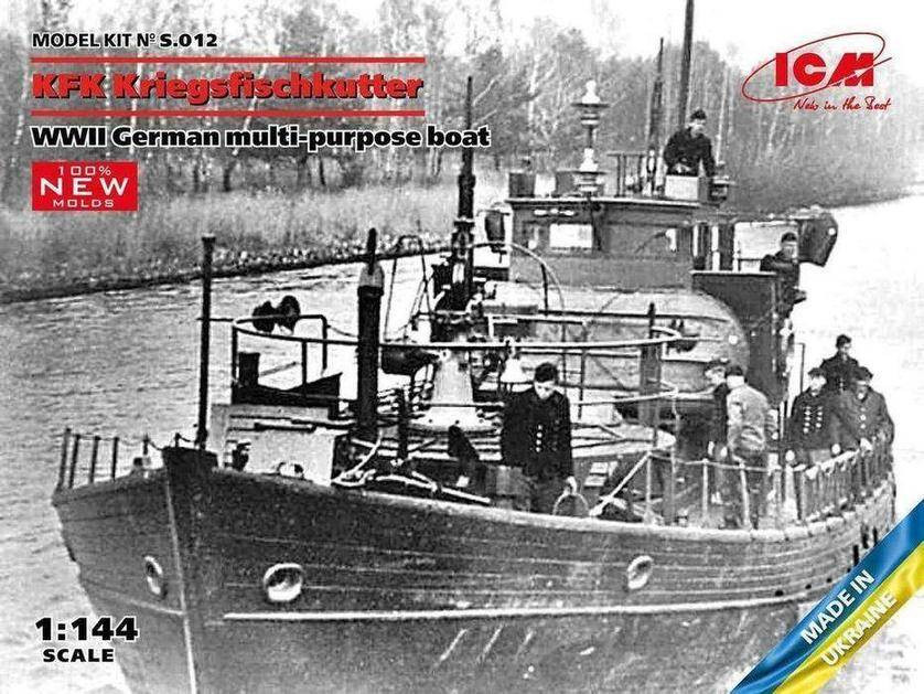 ICM 1/144 German KFK Kriegsfischkutter multi-purpose boat Model Kit ...