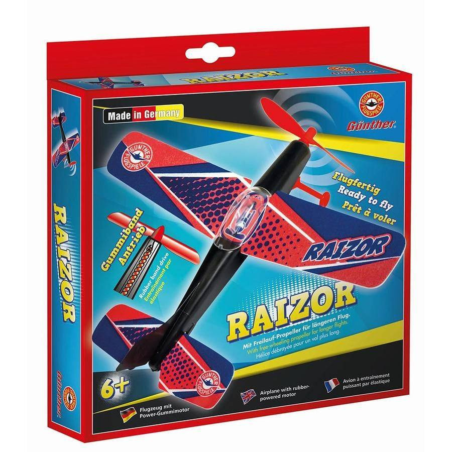Gunther Raizor Rubber Band Powered Flying Model Plane - Wonderland ...