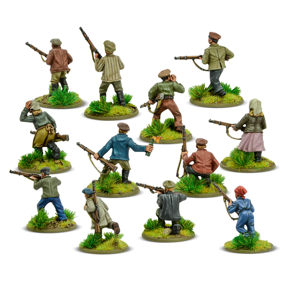 Warlord Games 28mm Bolt Action - Soviet Forces - Peoples Militia Squad ...