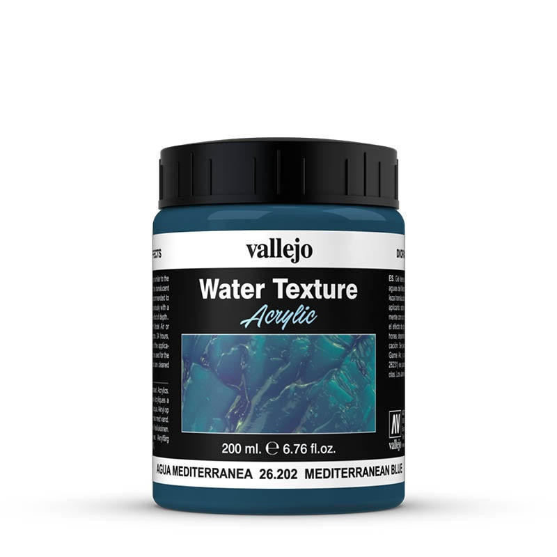 Vallejo Water Effects - Mediterranean Blue 200ml - Wonderland Models ...
