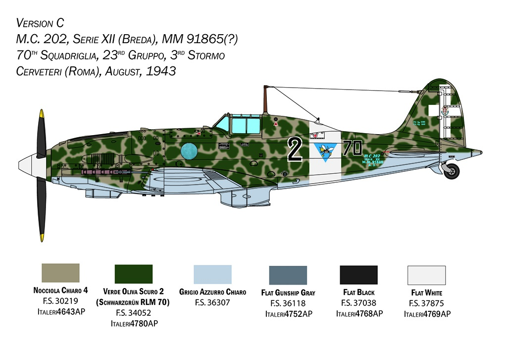 Italeri 1/32 Macchi MC.202 Folgore Model Kit - Wonderland Models ...