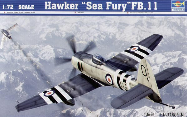 Trumpeter 1/72 Hawker Sea Fury FB.11 Model Kit - Wonderland Models ...