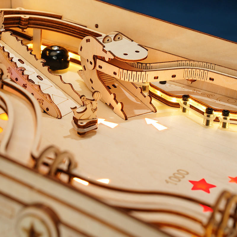 Rokr 3D Pinball Wooden Kit - Wonderland Models | EG01 | £154.99