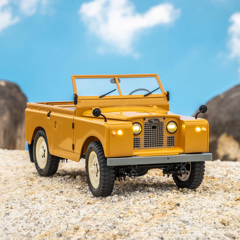 FMS 1/12 RC Land Rover Series II Yellow Ready to Run Off-Road Vehicle ...