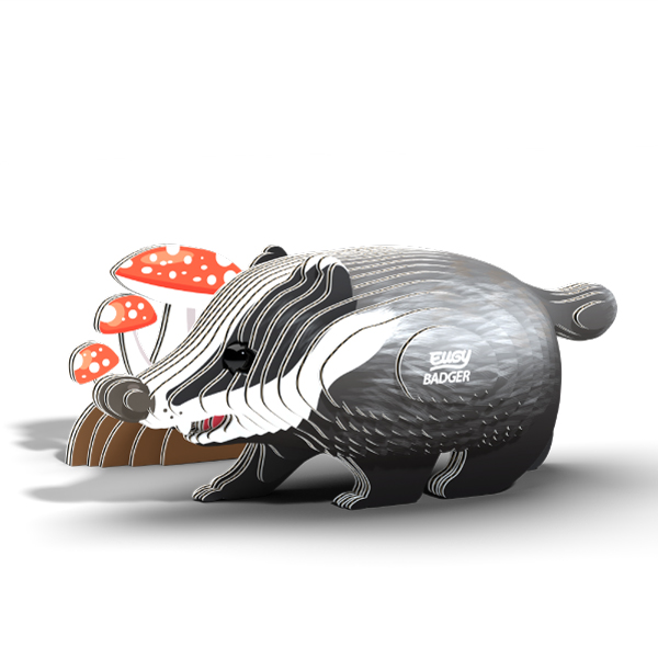 Eugy 94 Badger Card 3D Puzzle - Wonderland Models | D5055 | £8.50
