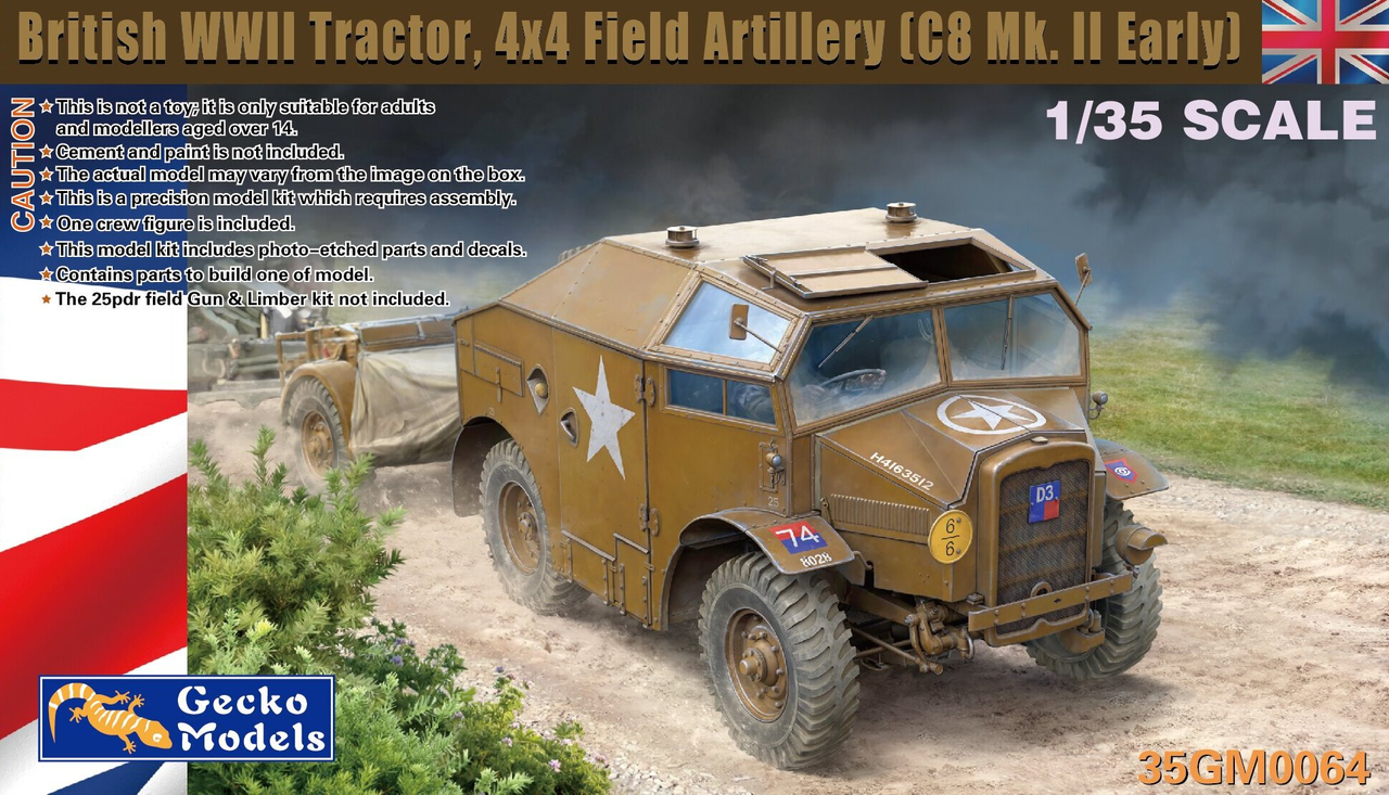 Gecko Models 1/35 Morris C8 Quad Mk.II 4x4 Early Production ...