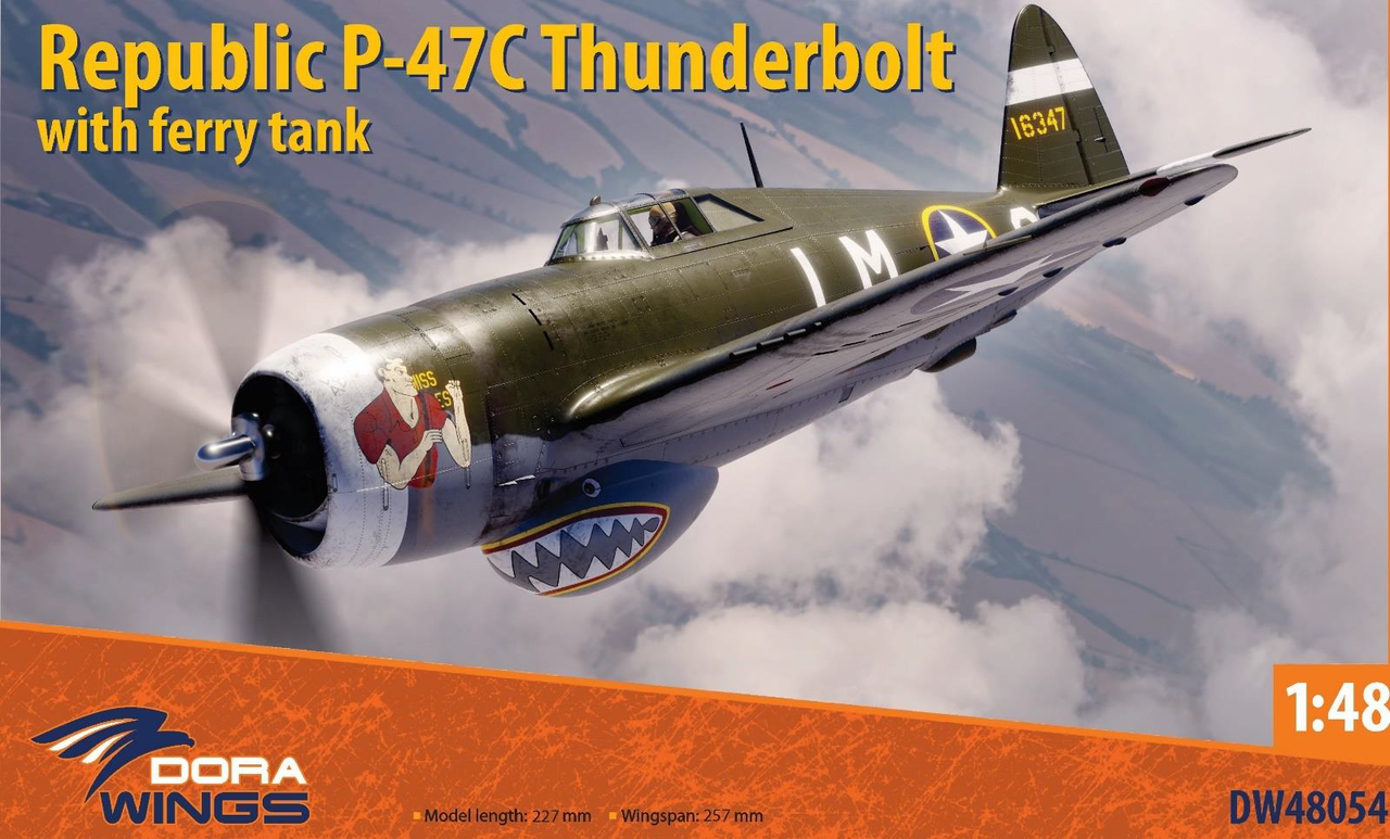 Dora Wings 1/48 Republic P-47C Thunderbolt with Ferry Tank - Wonderland ...