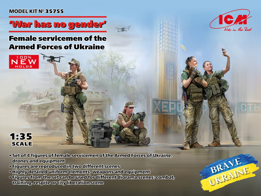 ICM 1/35 War Has No Gender - Female soldiers of the Armed Forces of ...