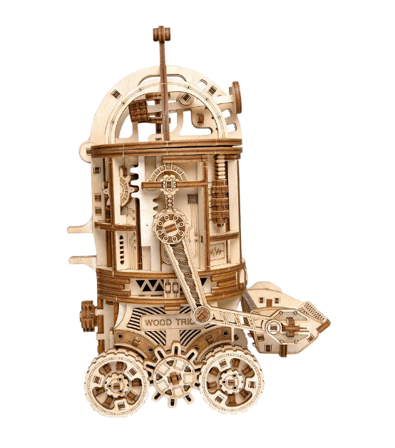 Wood Trick Space Junk Robot 3D Wooden Model Kit - Wonderland Models ...
