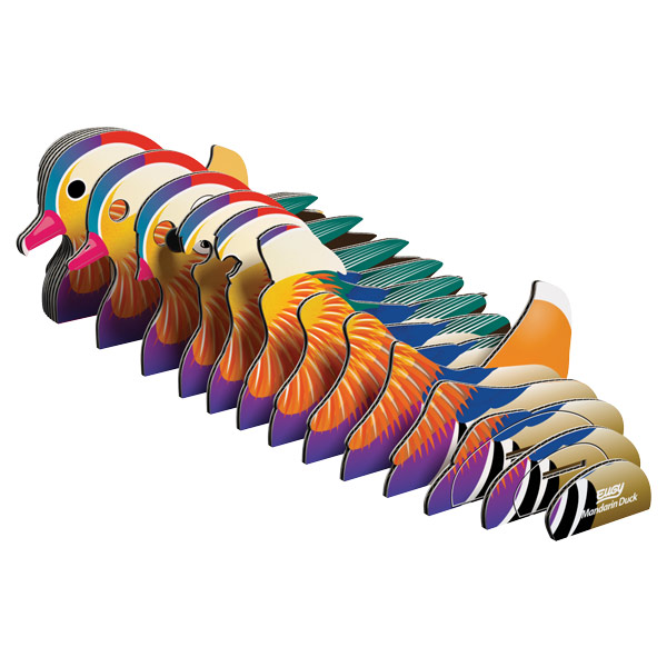 Eugy 96 Mandarin Duck Card 3D Puzzle - Wonderland Models | D5062 | £8.50